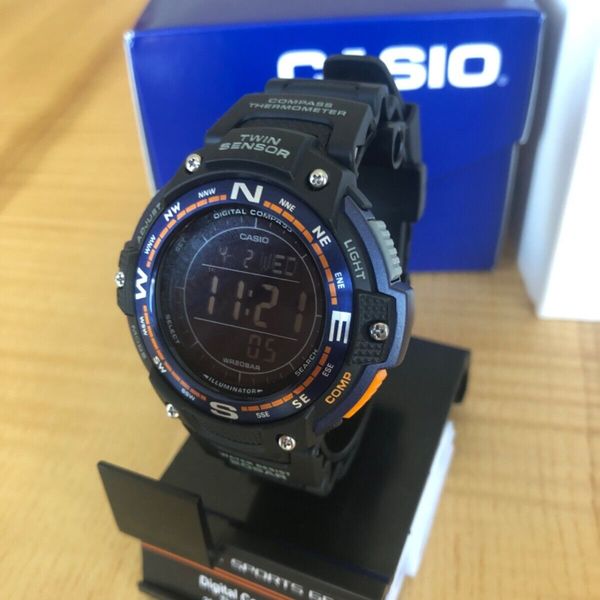 Casio Mens Watch SGW 100 Twin Sensor (thermometer and compass ...