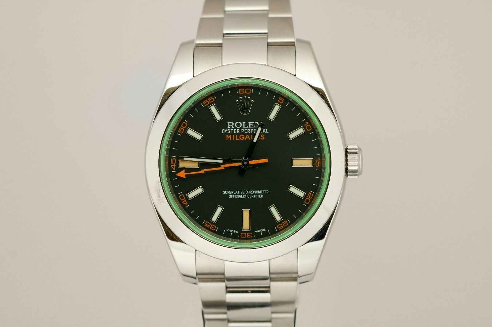 Rolex Milgauss Green Sapphire Crystal Automatic Watch 116400GV with ...