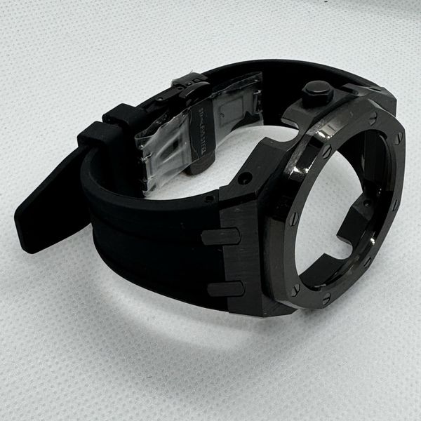 Casio G-Shock GA-2100 (Casioak) Mod Kit - Case + Strap Upgrade - Black ...