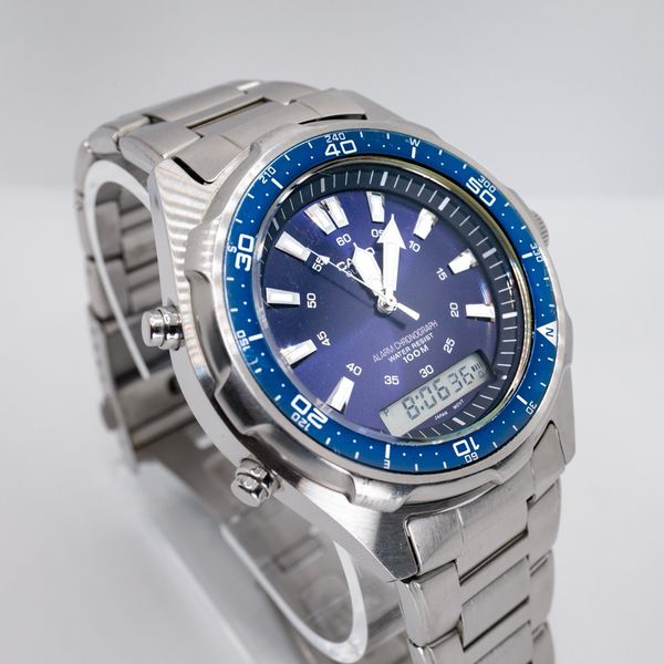 Casio AMW-320R Analog Digital Quartz Arnie Watch RARE Blue ...