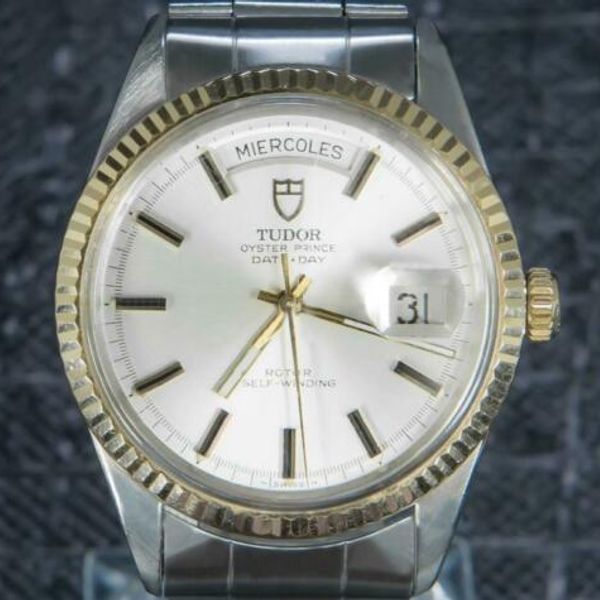 Tudor Oyster Prince Date Day 36 MM Gold/Steel Rotor Self-winding Rare ...