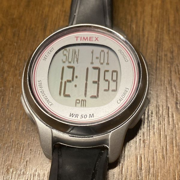 Timex M228 38mm sport unisex watch Digital Calorie meter - New Battery ...