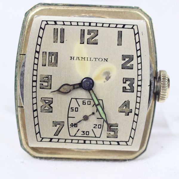 Vintage Hamilton manual winding 17 jewels, Cal-987F, 14KGF, wrist watch ...