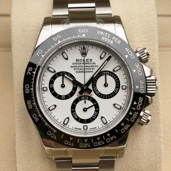 FS: Rolex 116500 Daytona Ceramic Bezel White Dial Cosmograph Watch NIB ...