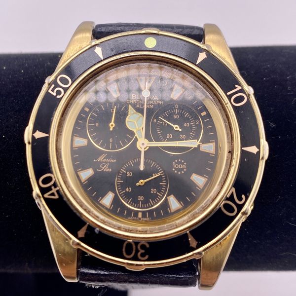 Vintage Bulova Menâ s Marine Star Chronograph Alarm Watch | WatchCharts ...