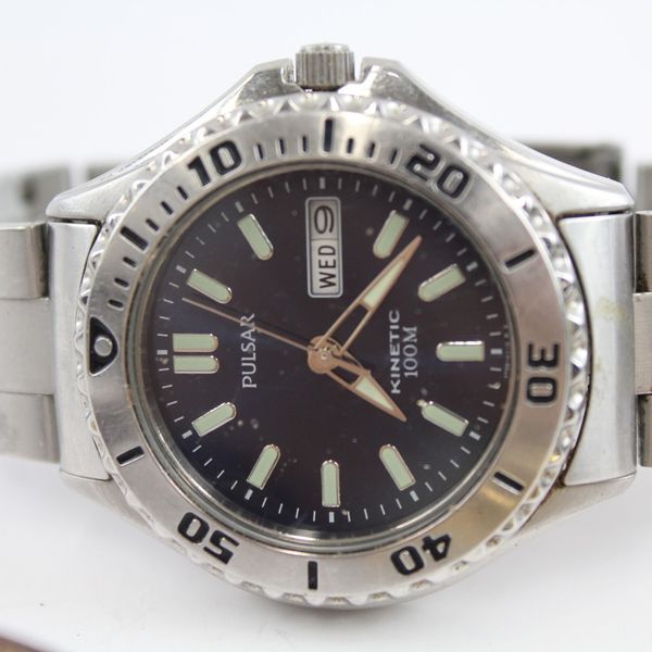 Mens Kinetic Watches Seiko Pulsar Untested x 4 | WatchCharts Marketplace