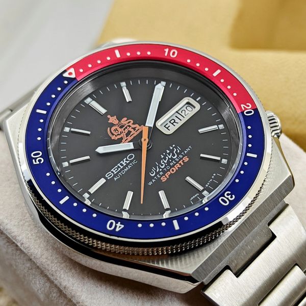Seiko Royal Iranian Army "Pepsi" Diver Sport Automatic Watch ...