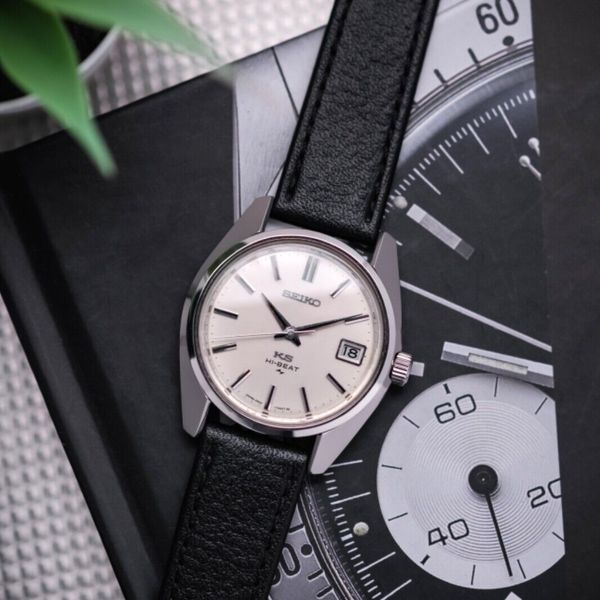 King Seiko KS Hi-Beat 36000 Ref. 4502-7001 vintage hand wound white dial | WatchCharts Marketplace