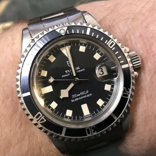 ROLEX TUDOR SUBMARINER WATCH SNOWFLAKE 9411/0 WORKING BOX & PAPERS ...