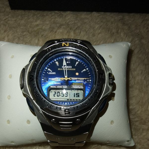 Casio SPF-50 SEA-PATHFINDER Yacht timer Twin sensor | WatchCharts ...