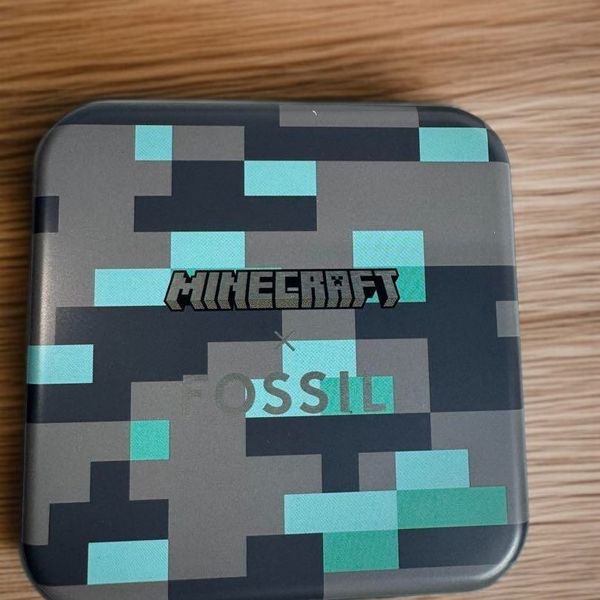 Minecraft x Fossil LE1205 Deep Slate Chronograph Watch Black ...