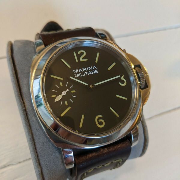 Parnis Marina Militare 44mm Panerai Luminor-style automatic watch ...