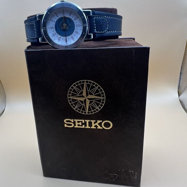 Rare Seiko Levante Maritime Compass Watch Quartz - 5Y37-6000 Original ...