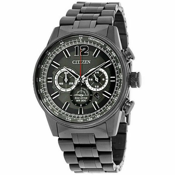 Citizen Men's CA4377-53H Nighthawk Charcoal Grey Dial Chronograph Eco ...