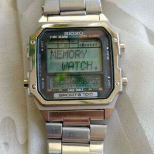 Seiko D409 5010 Digital Sign Table Chronograph & Memory Watch 1982 ...