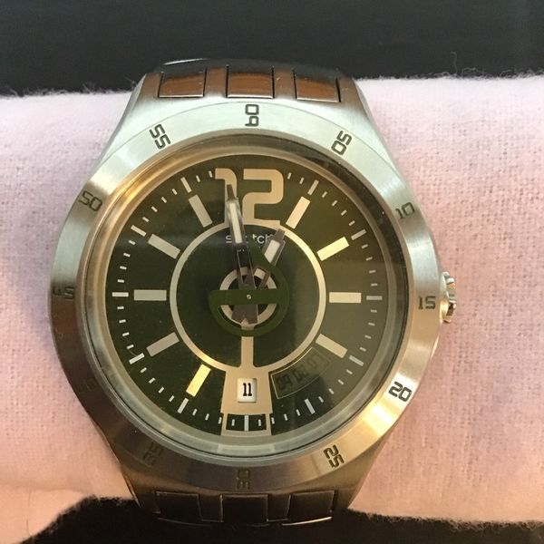 Watch Vintage Swatch Irony Swiss made Green SR626SW Runs Quartz ...
