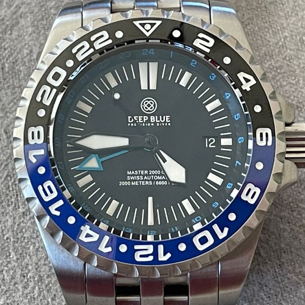 [$699 USD] Deep Blue Master 2000 Batman GMT - MINT | WatchCharts ...