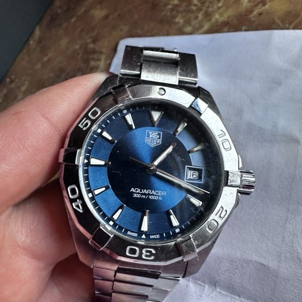 Tag Heuer Men's Aquaracer Blue Face | WatchCharts Marketplace