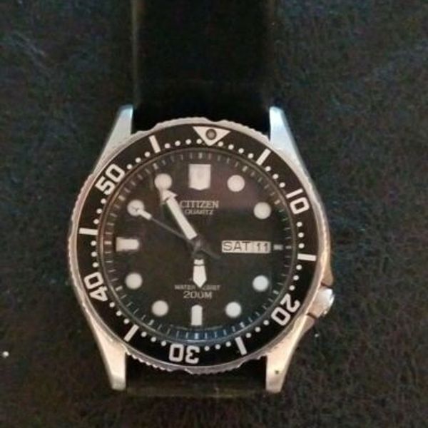 Vintage Mens CITIZEN PROMASTER 5502 F50352 200M quartz dive watch Runs ...