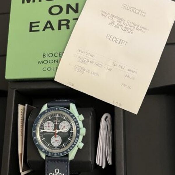OMEGA x Swatch Mission on Earth MoonSwatch New Warranty Receipt ...