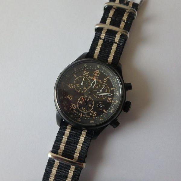 Sold: Cool Timex Expedition Black PVD Chronograph - $29. Shipped ...