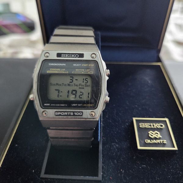 Seiko Men's 1979 A229-5060 Vintage Sports 100 Watch With ORIGINAL BOX ...
