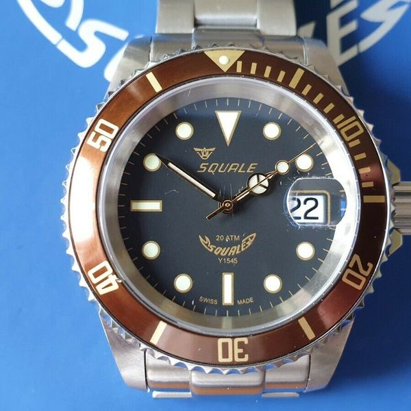 Squale 1545 20 Atmos - Heritage Root Beer Diver | WatchCharts