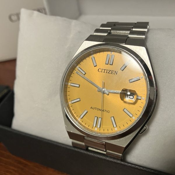 Citizen Tsuyosa Automatic Men's Yellow Dial NJ0150-81Z **upgraded 8315 ...