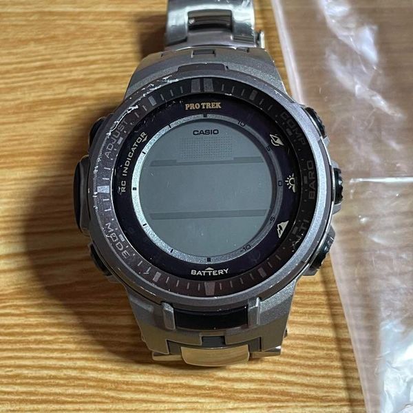 Casio Pro Trek PRW-3000T Titanium Solar Atomic Triple Sensor Watch ...