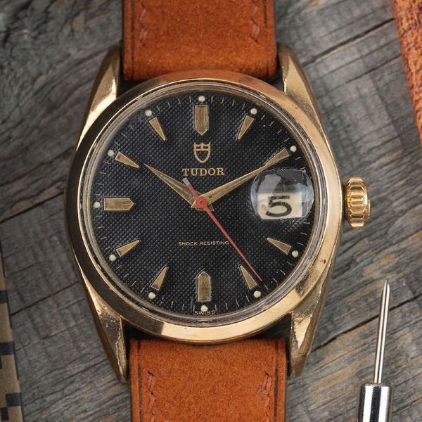 1955 Tudor Prince 7939 Manual - Roulette wheel Stunning Black Honey ...