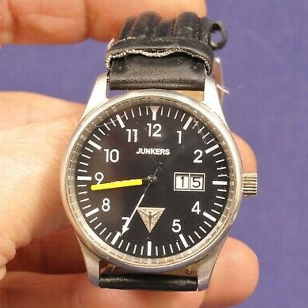 Junkers Cockpit Quarz 6262/7001 Herren Uhr Datumsanzeige / man wrist ...