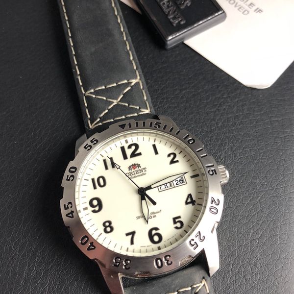 ORIENT 21-JEWEL AUTOMATIC AVIATOR WATCH WITH LUMINOUS DIAL ...