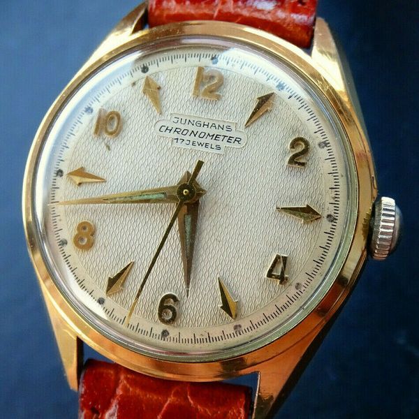JUNGHANS CHRONOMETER Cal.82/1 Vintage Germany Elegant Rare Men's Watch ...