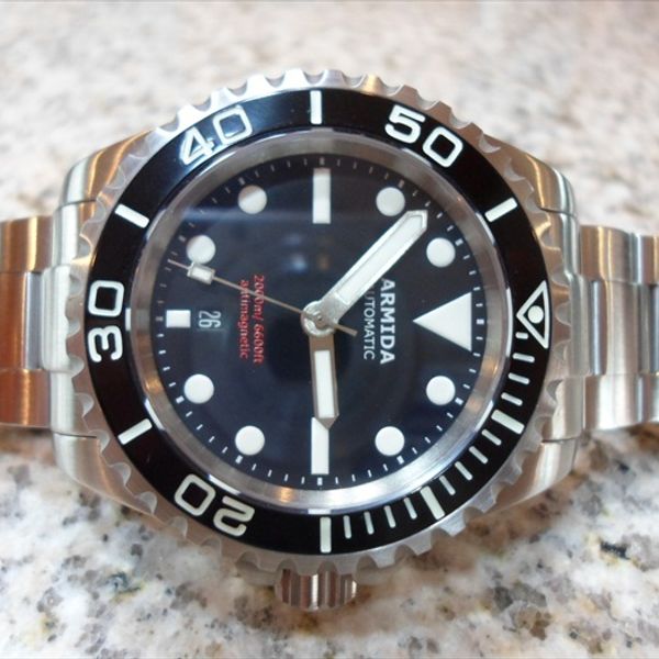SOLD MINT ARMIDA A4 2000m Diver ETA 2824-2 | WatchCharts Marketplace