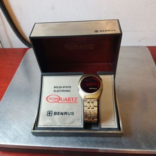 Vintage 1975 Benrus Techni Quartz LED Crystal Display | WatchCharts Marketplace