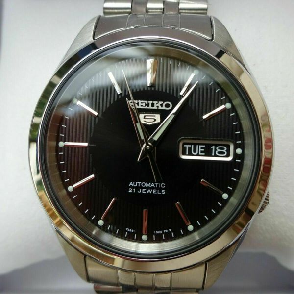SEIKO SNKL23 Stainless Steel Black Dial Automatic Watch - Hodinkee ...