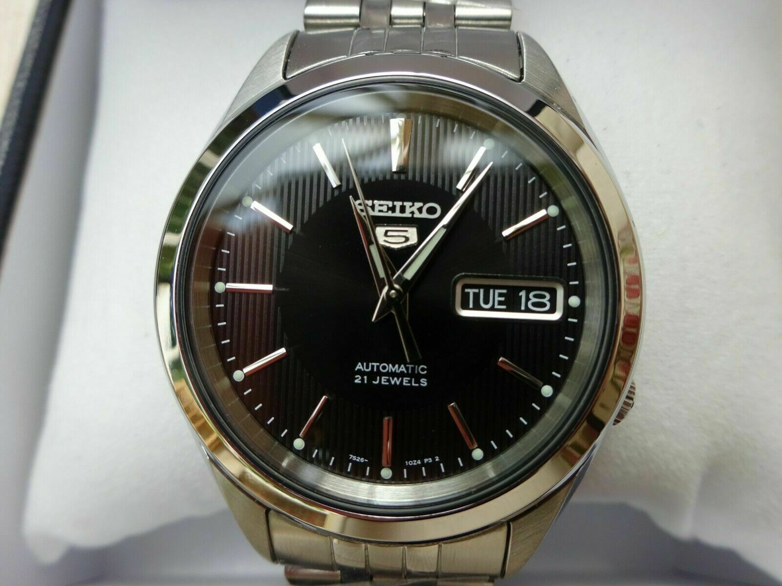 SEIKO SNKL23 Stainless Steel Black Dial Automatic Watch - Hodinkee ...
