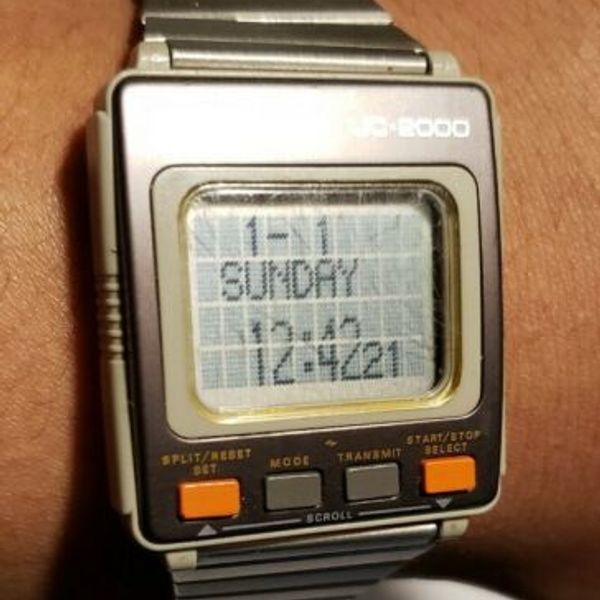 Vintage Seiko UC-2000 Computer Watch. New Battery. Works. Fast SHIPPING ...