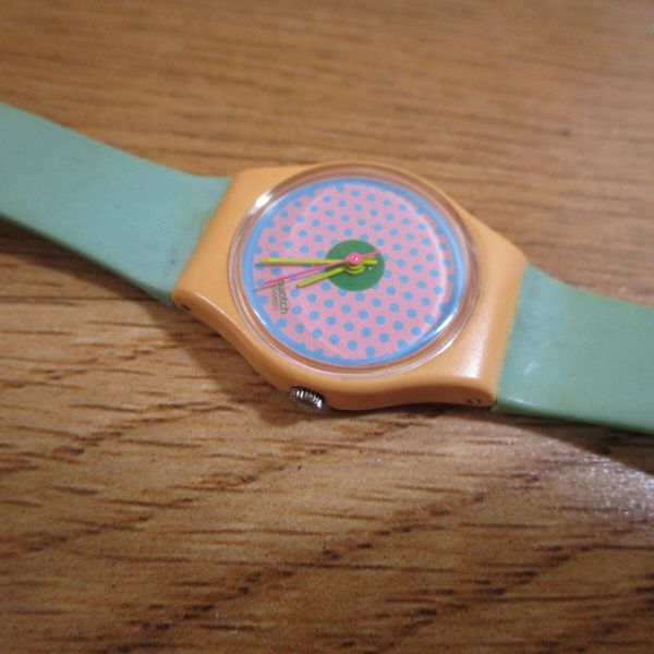 Womans Vintage Swatch Watch Pink Flamingo Multi Colors - Works ...