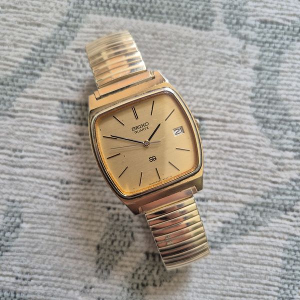 Mens Vintage Seiko Date Gold Plated Watch | WatchCharts Marketplace
