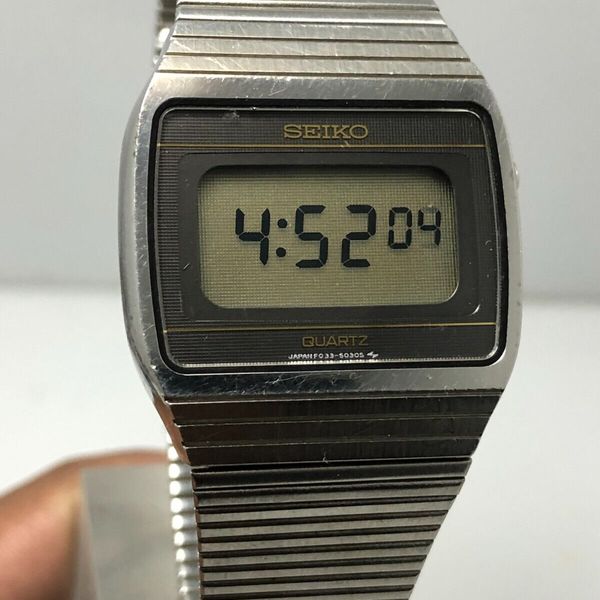 Vintage Seiko F033-5040 LCD Digital Quartz Men's Wristwatch | WatchCharts Marketplace
