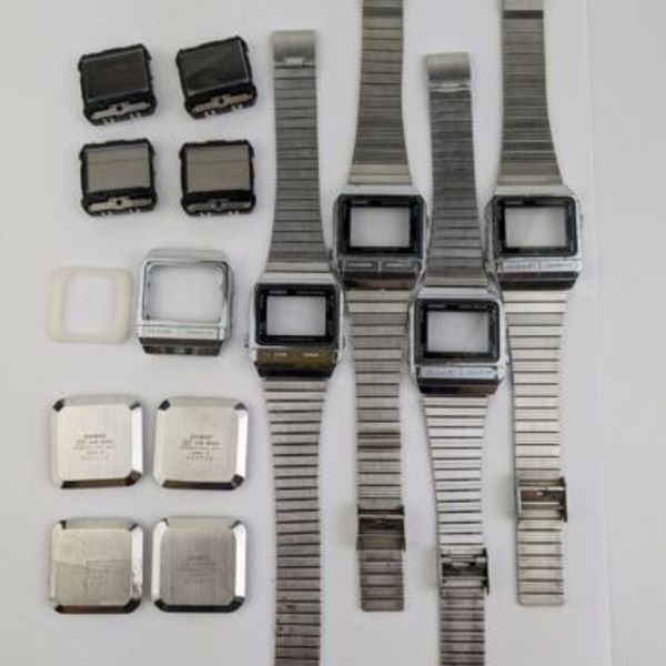 *PARTS LOT AS-IS* Vtg Casio Watch DB-500 DB-510 Data Bank 262 Module ...