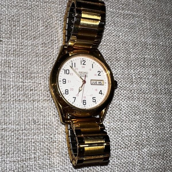 Vintage Seiko Railroad Approved Gold Men's Quartz Watch | WatchCharts Marketplace