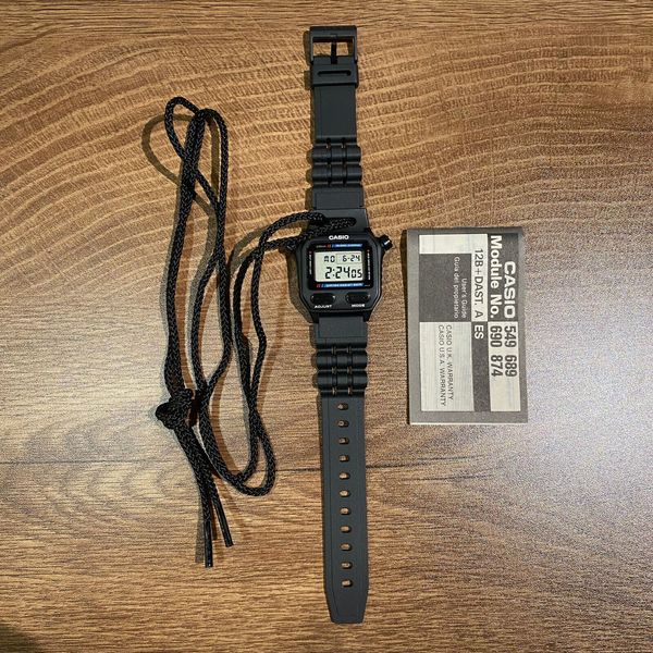 Casio SW-200-1AV Wrist Neck Chronograph Rare Vintage Digital Watch **NO ...