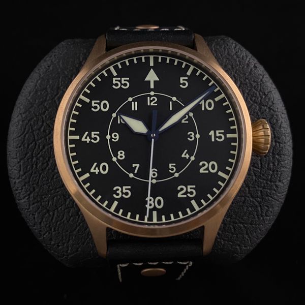 Archimede Bronze Pilot 42B Manual Wind Flieger | WatchCharts Marketplace