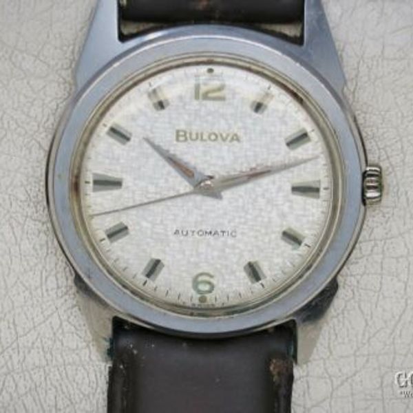 Bulova M7 Automatic Self Winding Watch Leather Band Works 19949 ...
