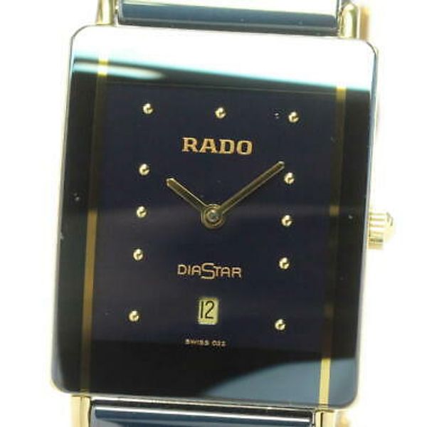 RADO Diastar 160.0281.3N Date black Dial Quartz Boy's Watch_603300 ...
