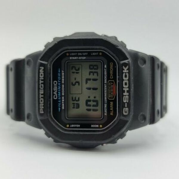 Men's Casio G-Shock DW5600E Watch 1545 Module Digital Quartz Runs ...