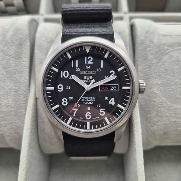 SEIKO 5 Sports Automatic SNZG15J1 SNZG15 SNZG15J Stainless ...