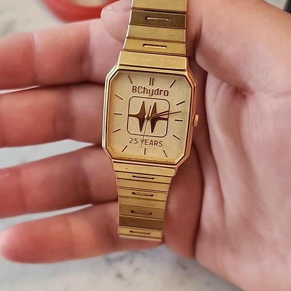 Vintage Seiko 5Y95-5020 Men's Tank Style Watch 27mm Gold Tone Case/Band ...